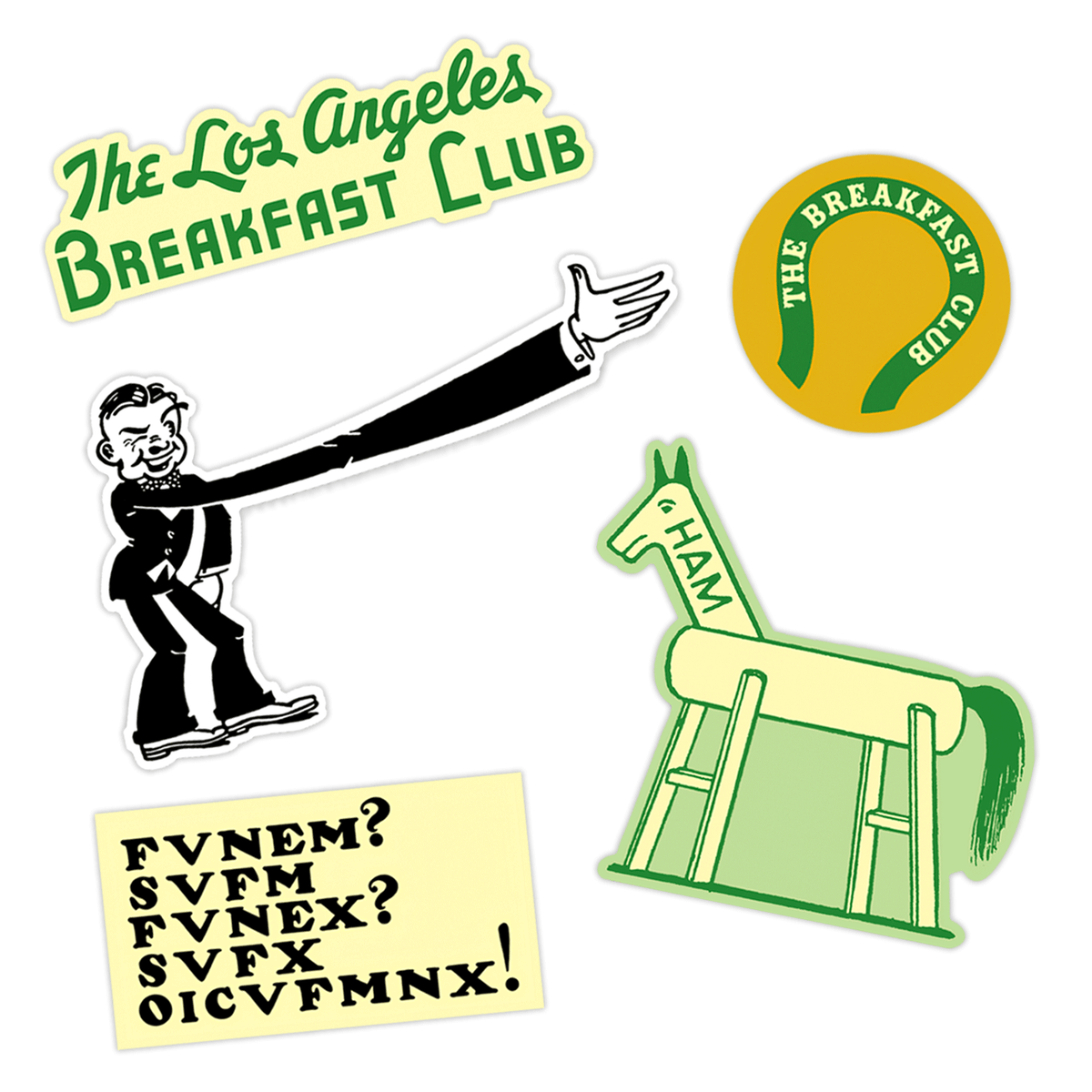 LA Breakfast Club Sticker Pack – Merch Motel