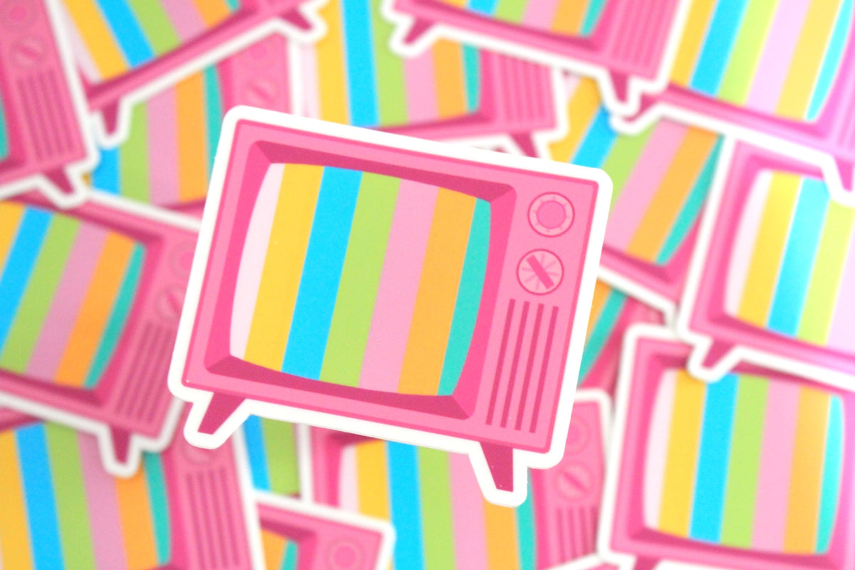 Retro TV Sticker – Merch Motel